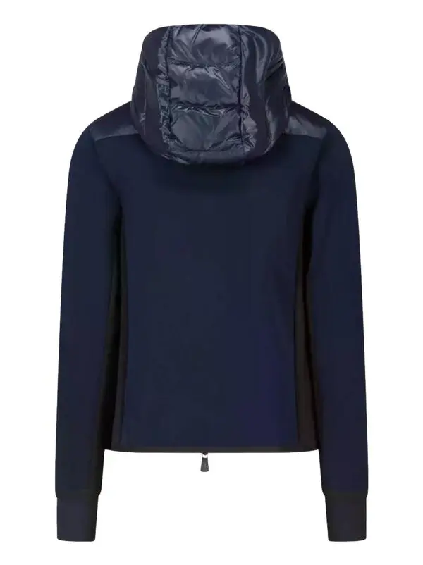 Moncler Quilted Hooded Sweater - Blue