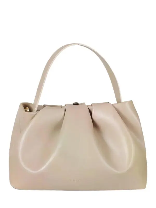 THEMOIRE Athena Ruched Tote Bag - Neutrals