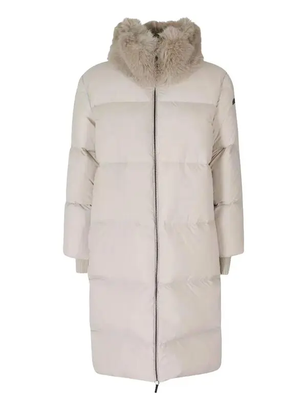 RRD Fly Tubic 18 Trim Padded Parka Coat - Neutrals