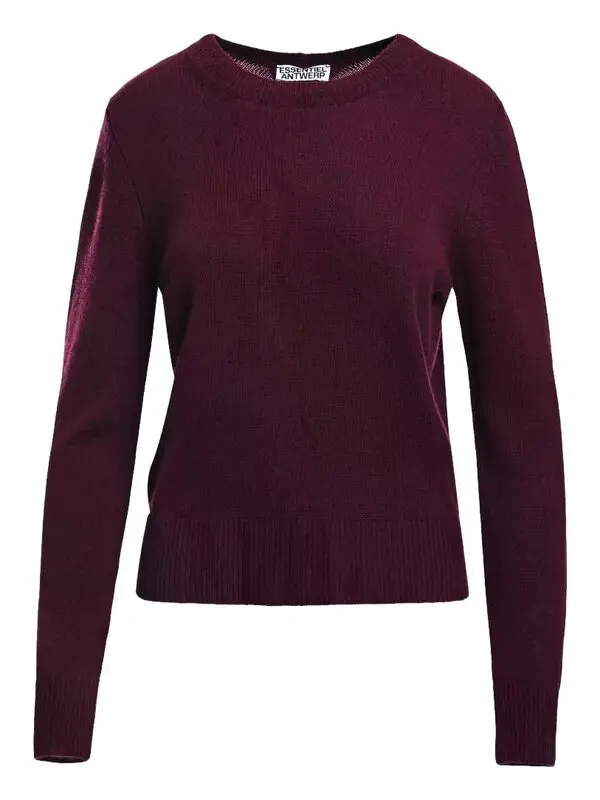 Essentiel Antwerp Kiarra Bow-detail Crewneck Sweater - Red