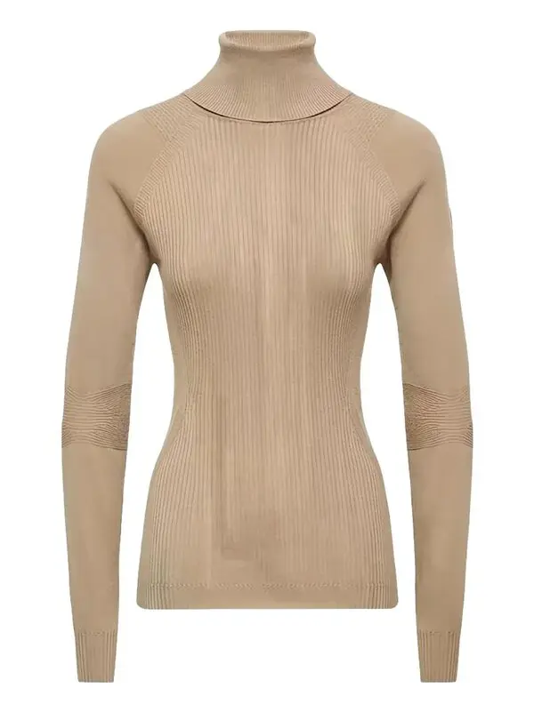Moncler Ribbed-knit Roll-neck Sweater - Neutrals