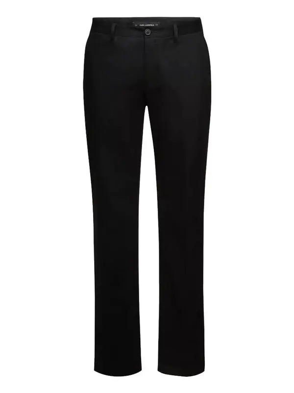 Karl Lagerfeld Slim-fit Chino Trousers - Black