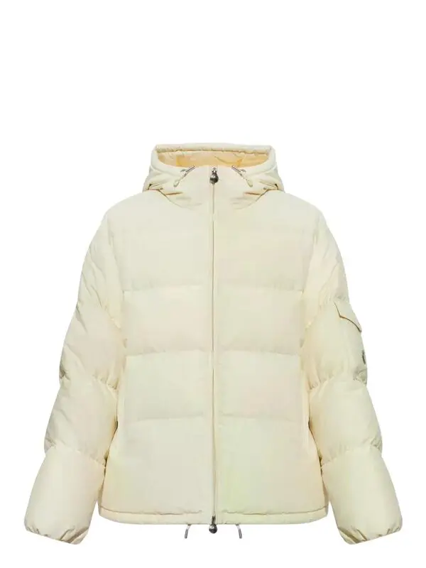 Moncler Himalaya Hooded Short Down Jacket - Cream