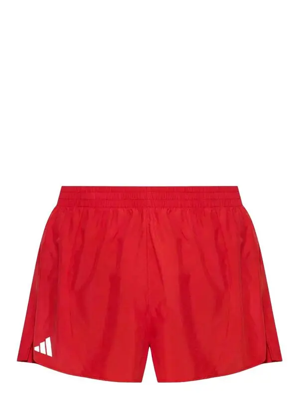 Adidas Adizero Logo-print Shorts - Red