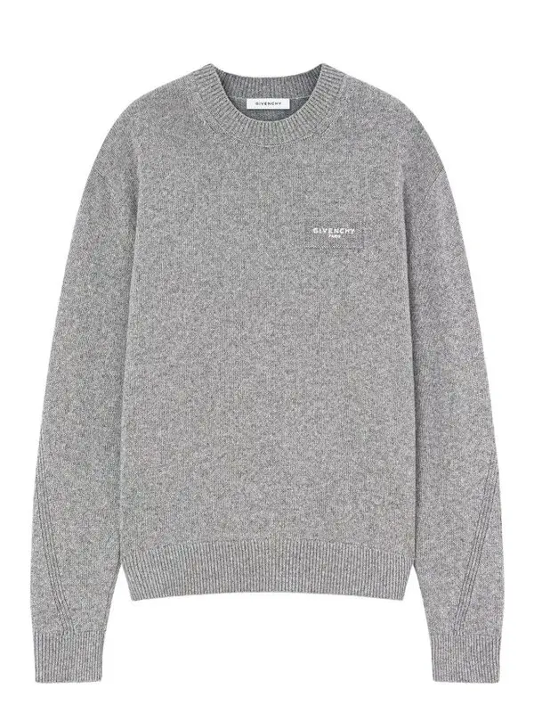 Givenchy Couture Seam Sweater In Wool And Cashmere - Grey