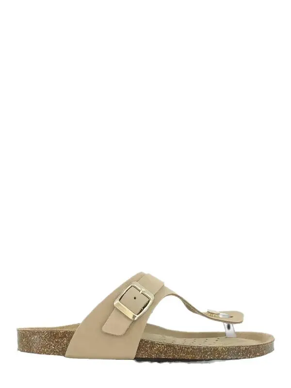 Geox Thong-strap Buckle-fastening Slides - Neutrals