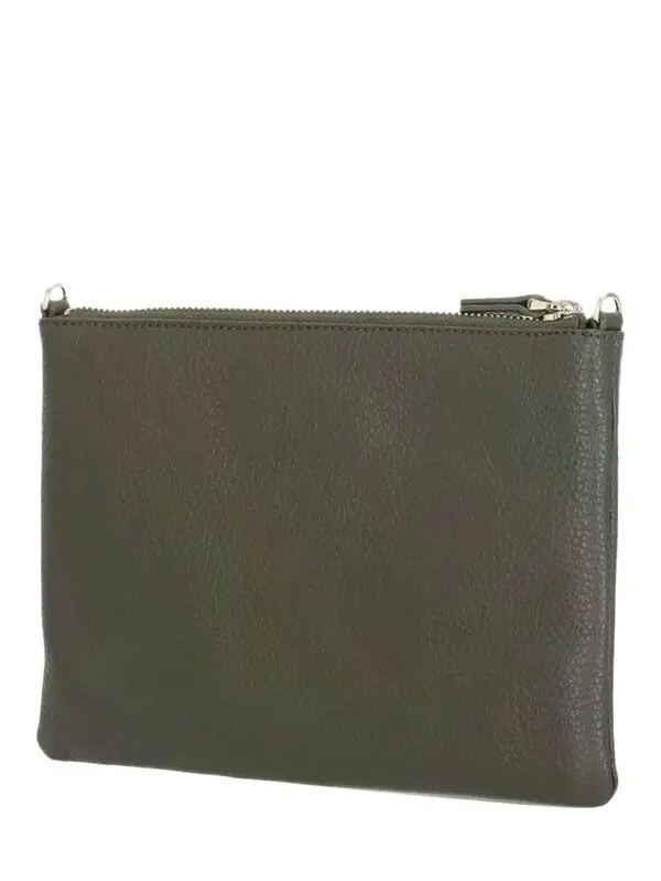 COCCINELLE Grained-leather Clutch Bag - Grey