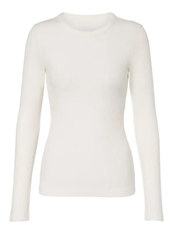 Citizens Of Humanity Bina Ribbed-knit Top - White