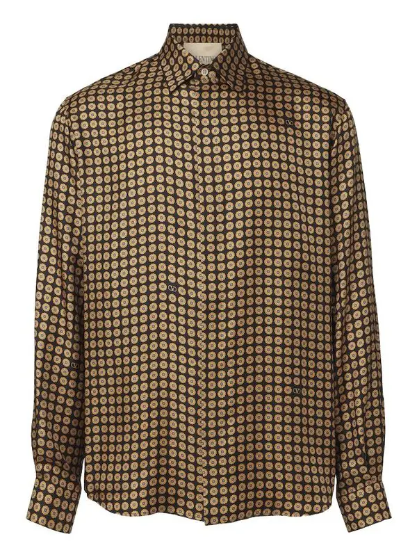 Valentino Garavani Printed Silk Twill Shirt - Multicoloured