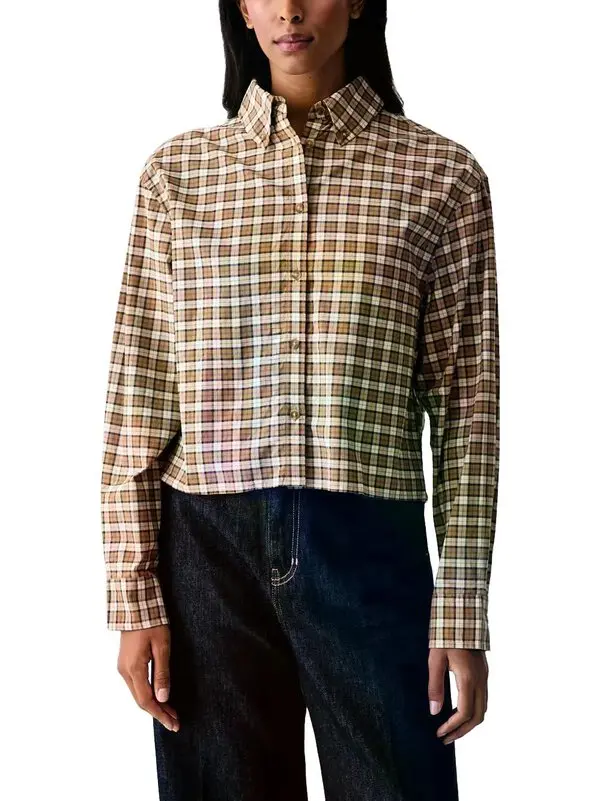 Barbour Ravenshill Boxy Shirt - Brown