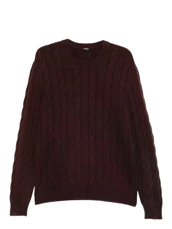 Kiton Cable-knit Sweater - Brown