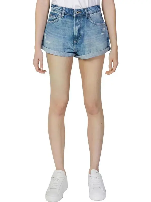 Pepe Jeans Lola Rolled-cuff Shorts - Blue