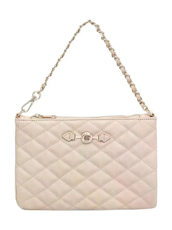 Guess Quilted Logo-plaque Tote Bag - Neutrals