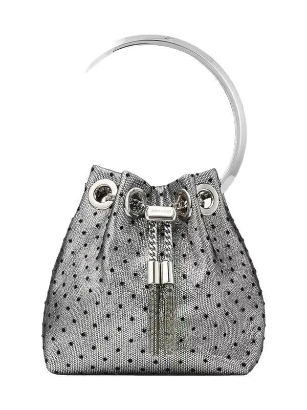 JIMMY CHOO Micro Bon Bon Mini Bag - Silver