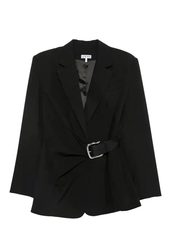 Loewe Belted Blazer - Black