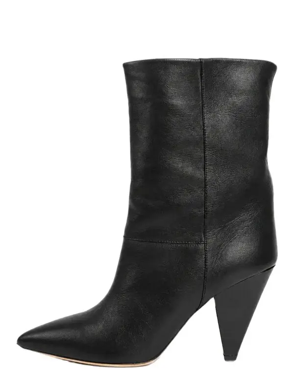 ISABEL MARANT VINTAGE Pointed-toe Cone-heel Ankle Boots - Black