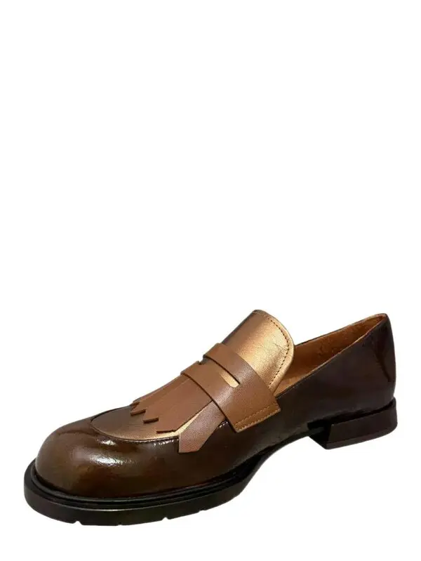 Chie Mihara Jeluse Fringe-detail Loafers - Brown