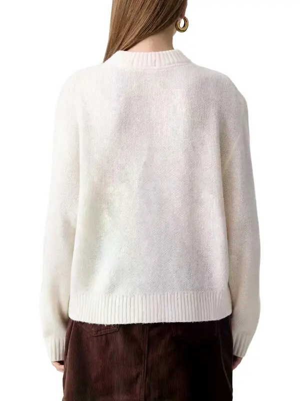 VANS Teddy Round-neck Cardigan - White