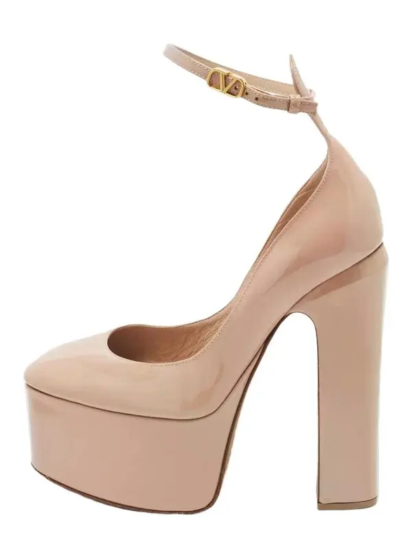 Valentino Garavani Tan-go Platform Pumps - Neutrals