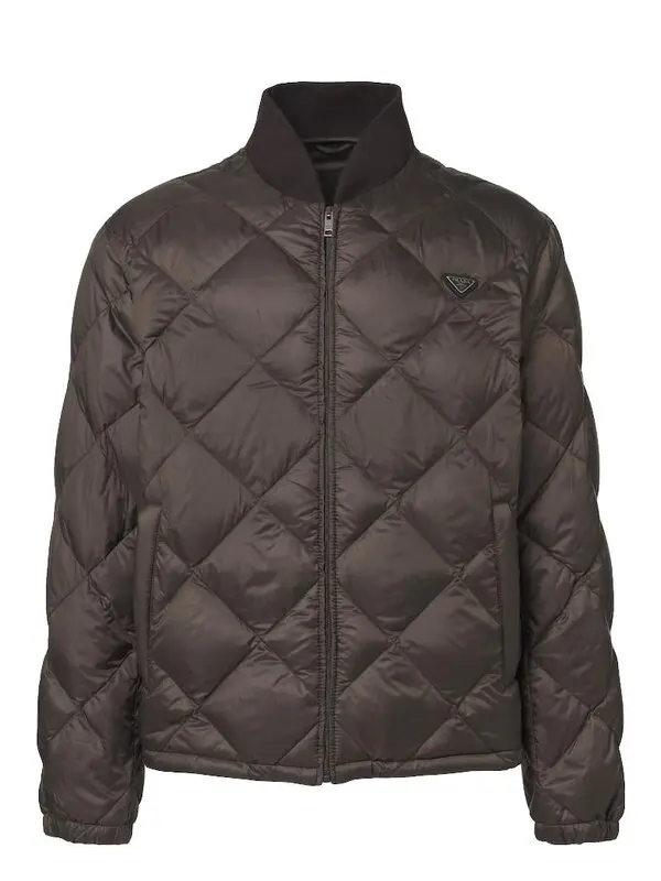 Prada Quilted Down Jacket - Brown
