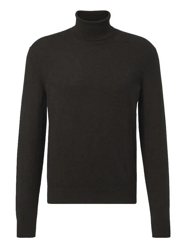 Zegna Cashmere Turtleneck Sweater - Brown