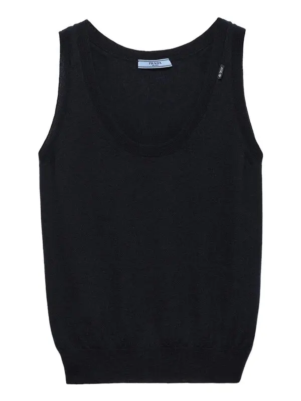 Prada Cashmere Tank Top - Black