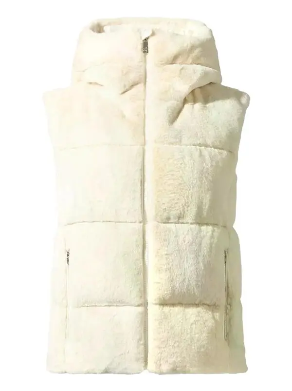 Perfect Moment Celia Faux-fur Down Gilet - Neutrals