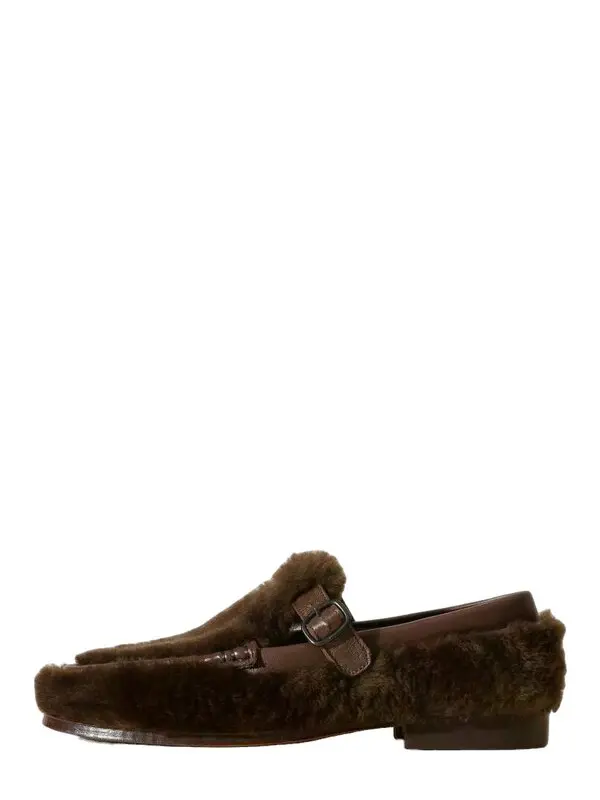 Hereu Alber T-bar Loafers - Brown