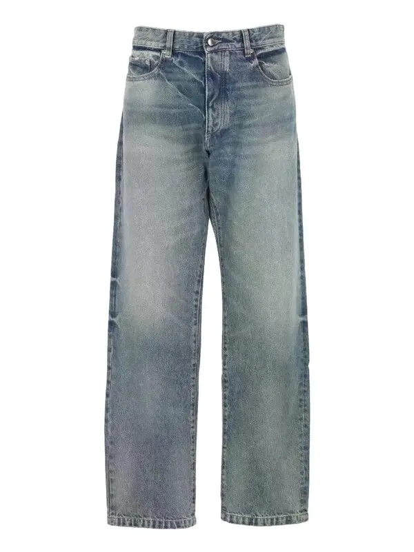ICON DENIM LOS ANGELES Faded Straight-leg Jeans - Blue