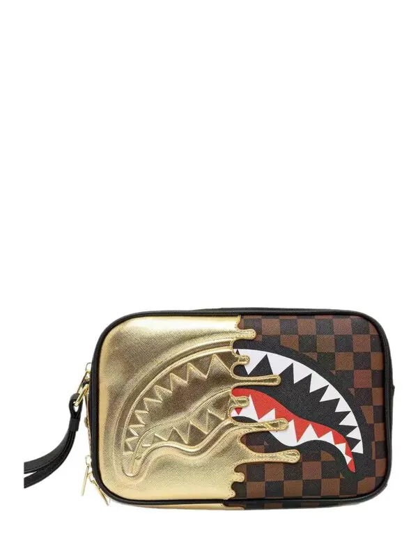 SPRAYGROUND Golden Dynasty Makeup Bag - Brown