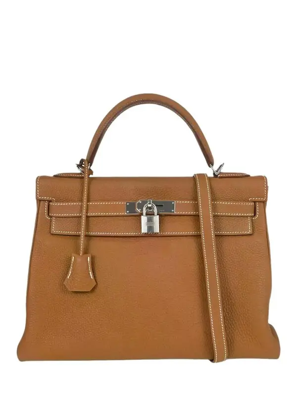 Hermès 2015 Kelly 32 Retourne Tote Bag - Brown