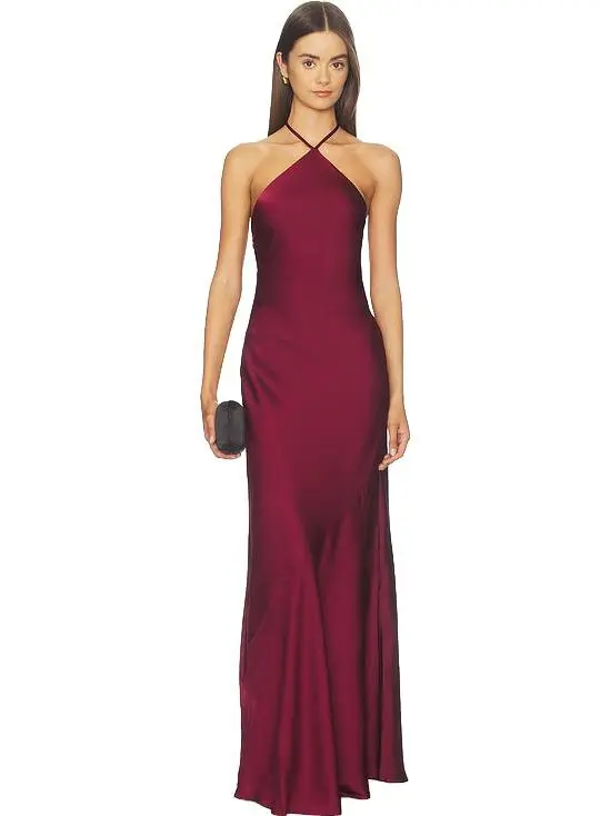 LOVERS AND FRIENDS Paloma Gown - Wine