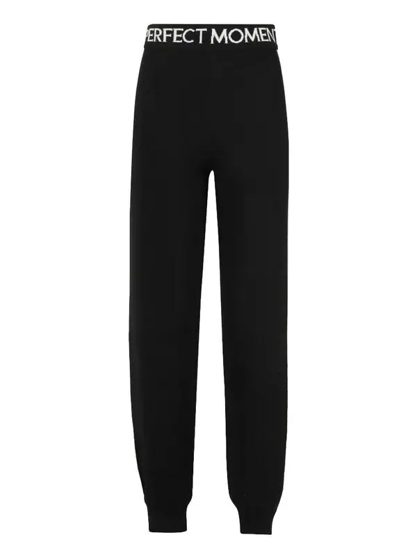 Perfect Moment La Toru Knitted Track Pants - Black