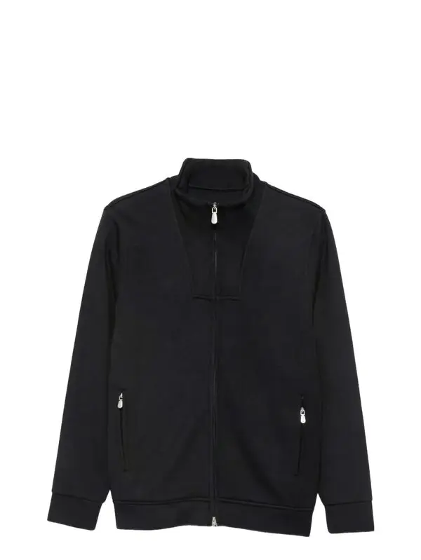 ALBERTO GOZZI Zip-up High-neck Sweatshirt - Black