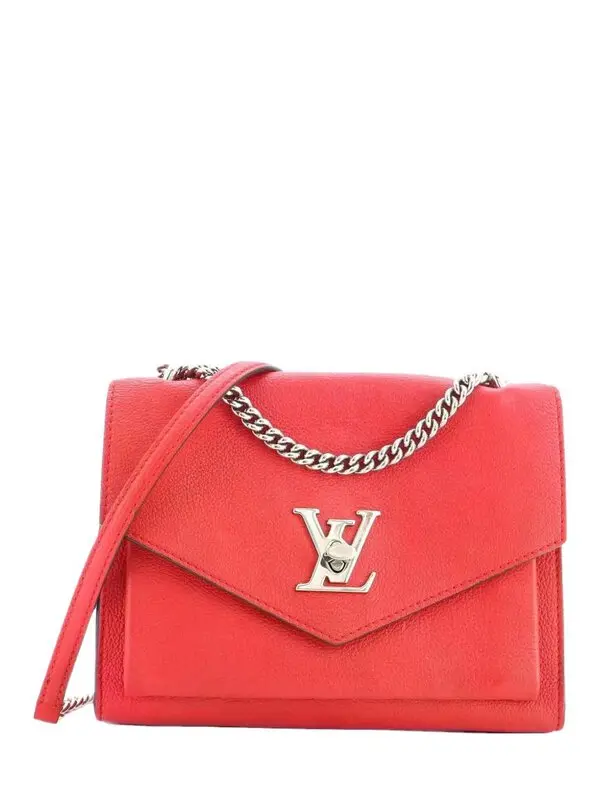LOUIS VUITTON Mylockme Handbag Leather Bb Crossbody Bag - Red
