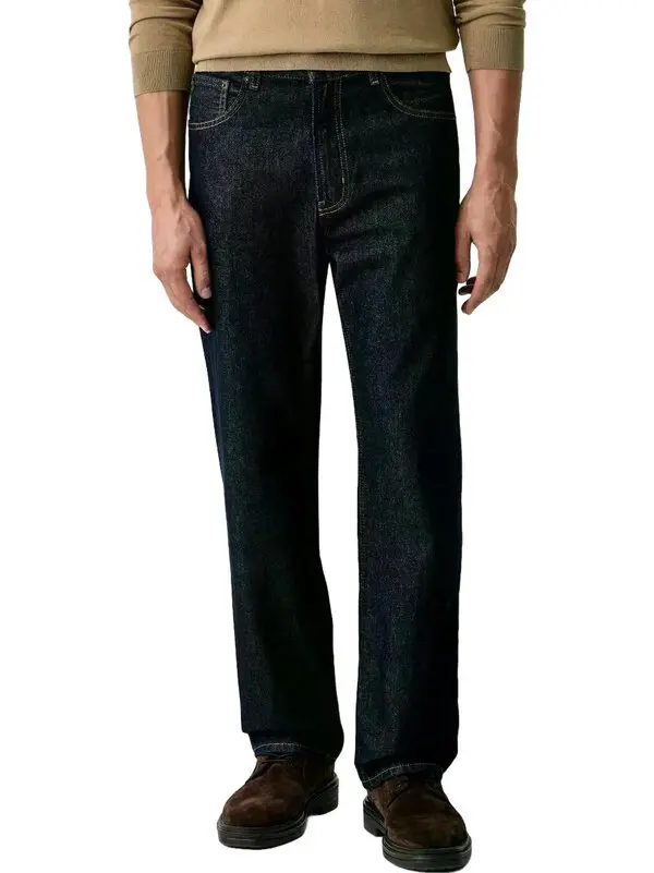 Sisley Contrast-stitch Jeans - Blue