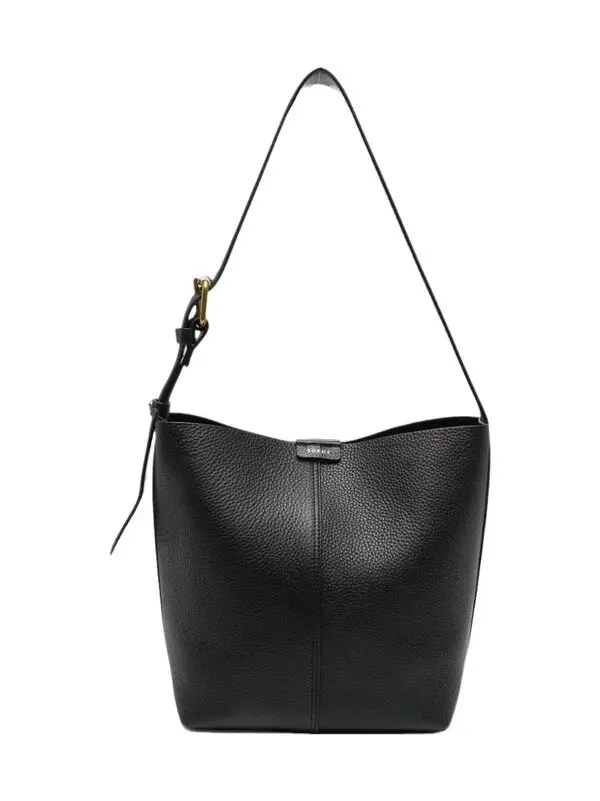 Soeur Saudade Mini Leather Tote Bag - Black