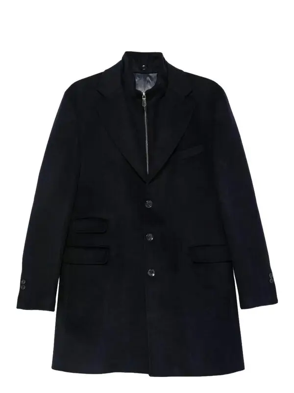 ALBERTO GOZZI Single-breasted Wool Coat - Blue