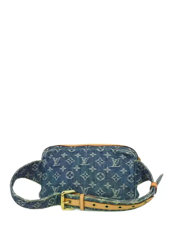 LOUIS VUITTON 2007 Monogram Denim Belt Bag - Blue