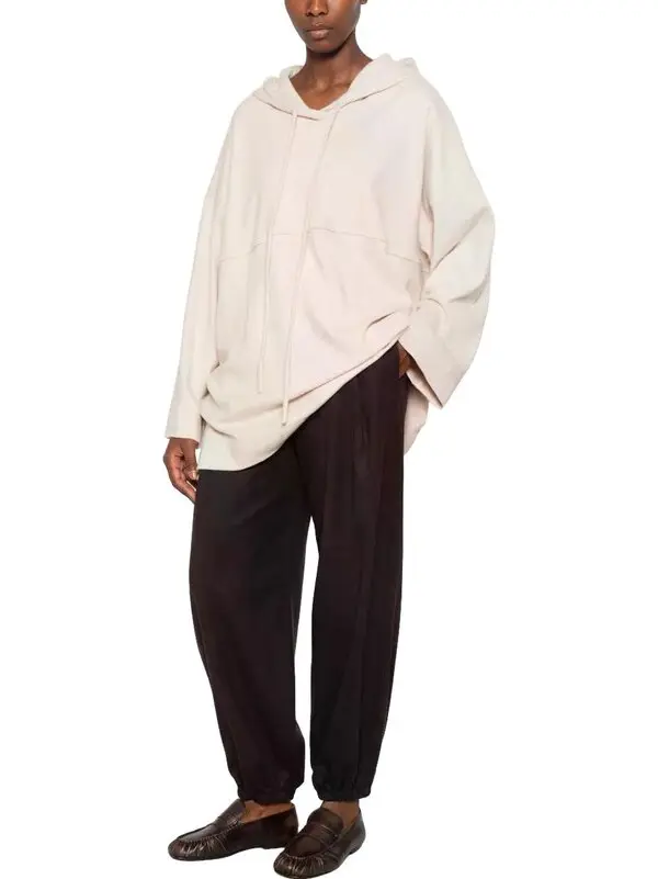 GIOVANNI BEDIN Drawstring-hood Wide-sleeve Hoodie - Neutrals