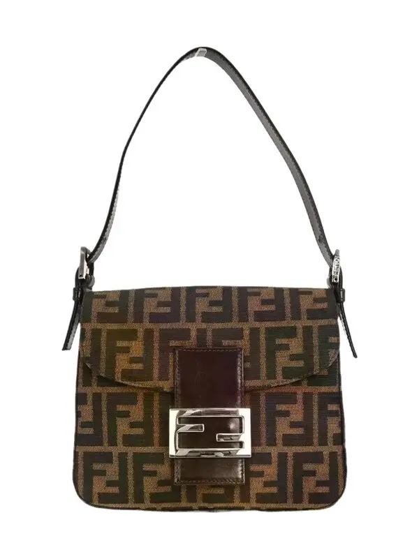 Fendi Zucca Canvas Handbag - Brown