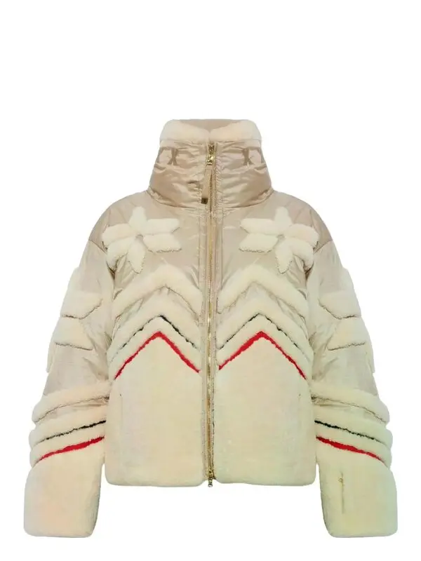 Bogner Felia Shearling-trimmed Ski Jacket - Neutrals