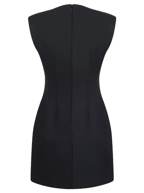 THE FRANKIE SHOP Bryn Cinched Mini Dress - Black