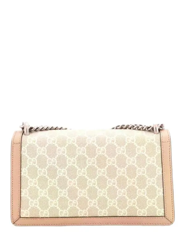 Gucci Dionysus Bag Gg Coated Canvas With Leather Small Shoulder Bag - Neutrals