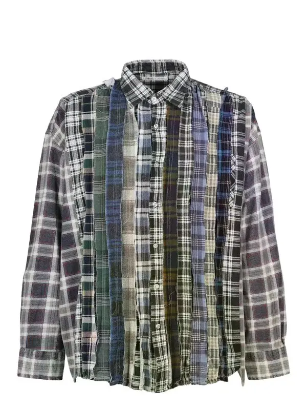 Needles Ribbon Patchwork Flannel Shirt - Multicolour