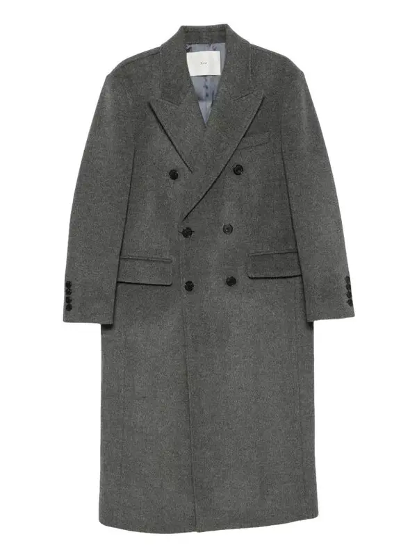 DUNST Double-breasted Coat - Grey