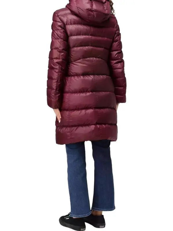 Peuterey Quilted Hooded Coat - Red