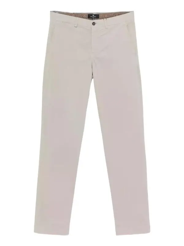 Etro Straight-leg Chino Trousers - Neutrals