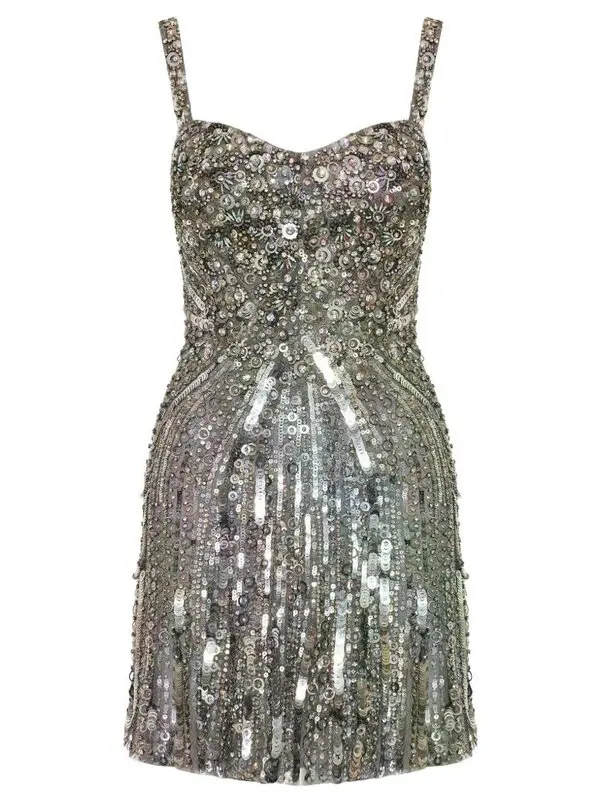 Jenny Packham Jupiter Mini Dress - Metallic