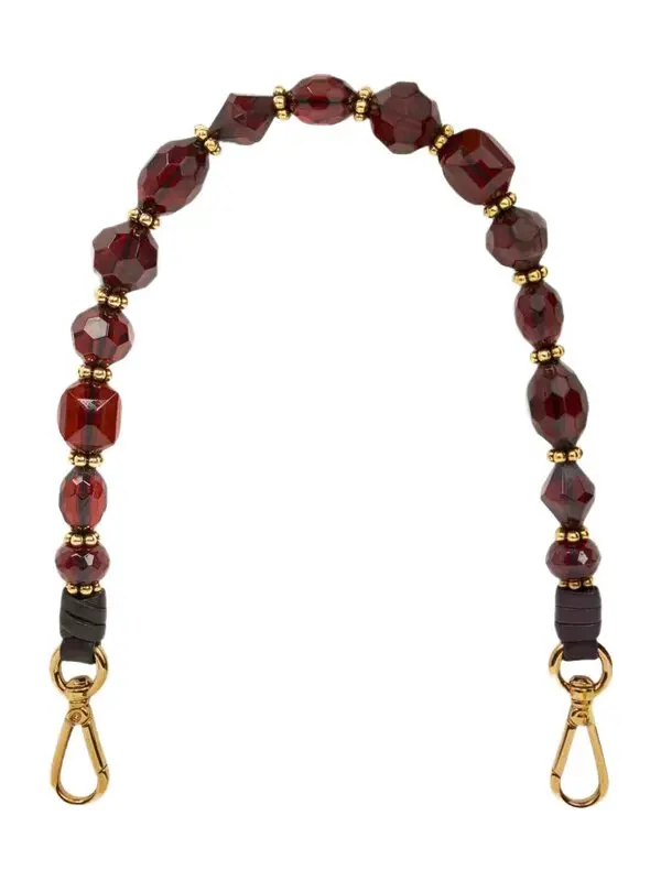 Etro Bag Handle With Faceted-stones - Red